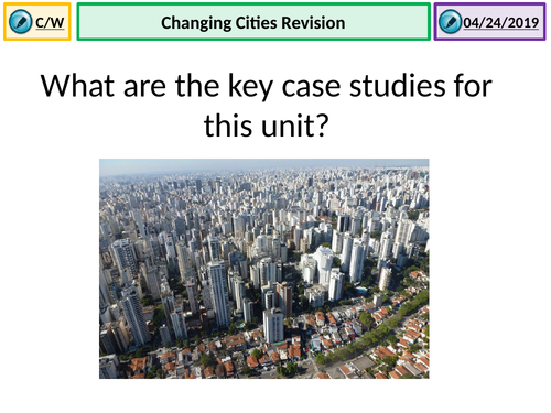 Edexcel A Changing Cities Revision | Teaching Resources Edexcel A Changing Cities Revision | Teaching Resources