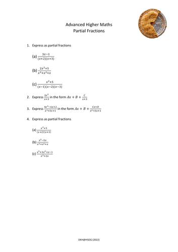 Advanced Higher Maths revision material | Teaching Resources