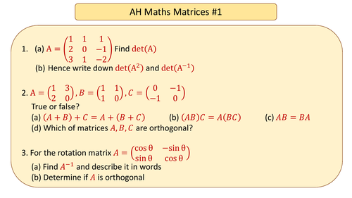 Advanced Higher Maths revision material | Teaching Resources