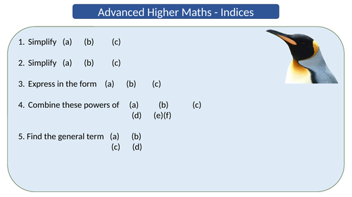 Advanced Higher Maths revision material | Teaching Resources