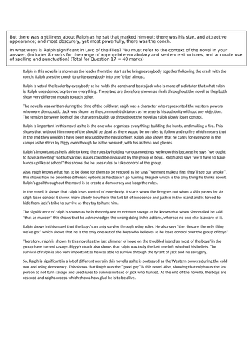 LOTF's full SOW | Teaching Resources