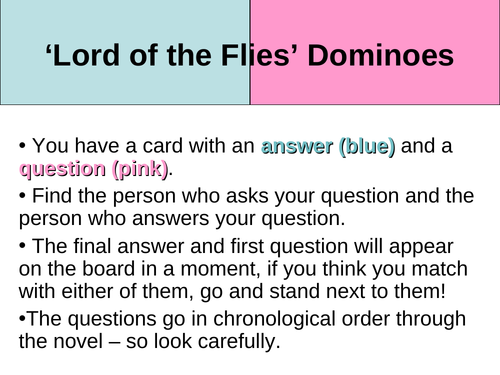 LOTF's full SOW | Teaching Resources