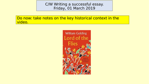 LOTF's full SOW | Teaching Resources