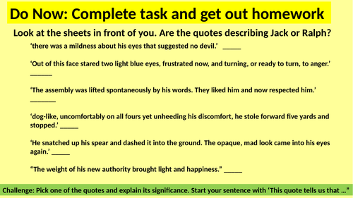 LOTF's full SOW | Teaching Resources