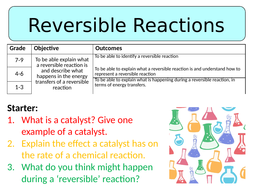 NEW AQA GCSE (2016) Chemistry - Reversible Reactions | Teaching Resources
