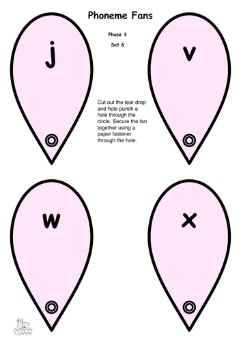 Phoneme Fans for Phases 2-6 | Teaching Resources