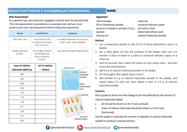 Edexcel Chemistry: Investigating pH (neutralisation) (Core Practical 2 ...