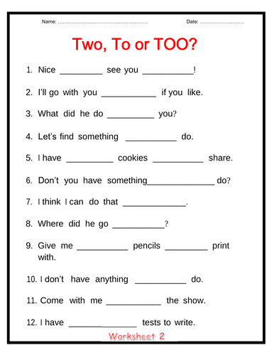 Homophones and Tricky Words - 3 Posters + 4 Worksheets | Teaching Resources