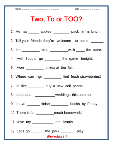 Homophones and Tricky Words - 3 Posters + 4 Worksheets | Teaching Resources