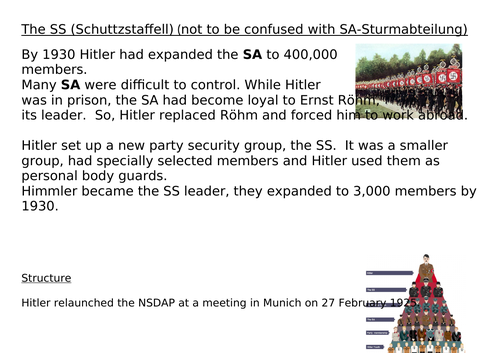 Weimar and Nazi Germany GCSE Edexcel (9-1) Lessons | Teaching Resources