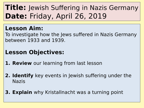 Weimar and Nazi Germany GCSE Edexcel (9-1) Lessons | Teaching Resources