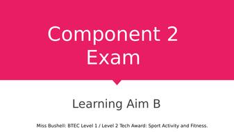 BTEC Level 1 / Level 2 Tech Award: Sport Activity and Fitness ...