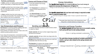 Combined Science Physics Revision Summary Mats - Edexcel | Teaching ...