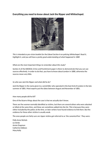 JTR / Whitechapel Revision: Everything you need to know about Jack the ...