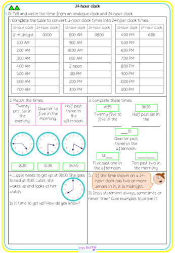 6. Time: 24-hour clock lesson pack (Y3) | Teaching Resources