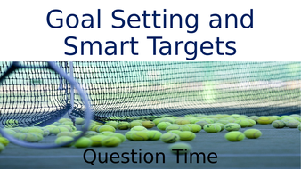 Goal setting and SMART targets GCSE PE Question powerpoint by ...