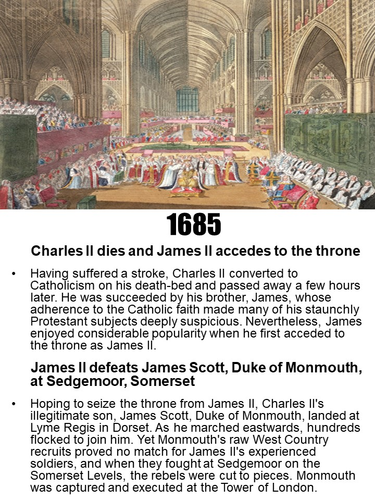 Timeline & Market Place Activity: Stuart Britain 1603 - 1714 | Teaching ...