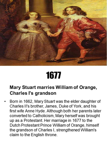 Timeline & Market Place Activity: Stuart Britain 1603 - 1714 | Teaching ...