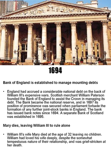 Timeline & Market Place Activity: Stuart Britain 1603 - 1714 | Teaching ...