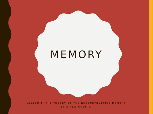 AQA GCSE Psychology (New Spec) Lesson 4/6: Memory- Theory of ...