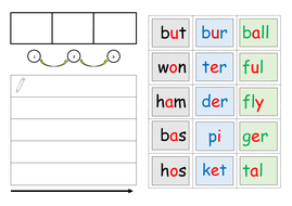 Three Syllable Word Boards | Teaching Resources