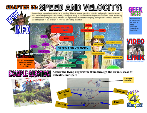 GCSE PHYSICS EMERGENCY VELOCITY SPEED SCIENCE REVISION LESSON WORKBOOK ...