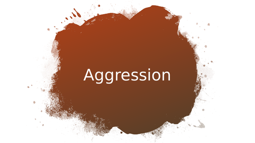 Paper 3- Aggression powerpoint | Teaching Resources