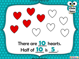 Finding Half of a Quantity - Year 1 | Teaching Resources