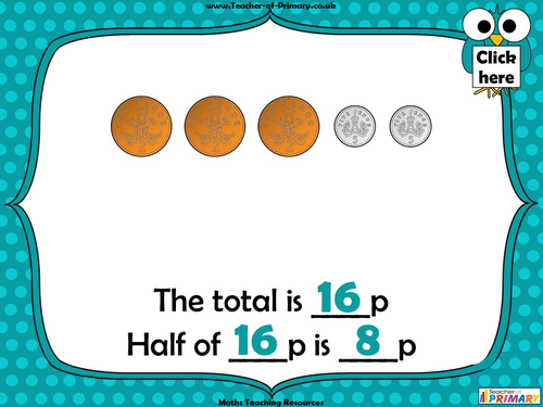 Finding Half of a Quantity - Year 1 | Teaching Resources
