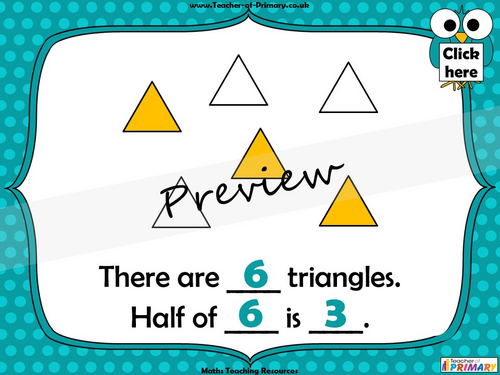 Finding Half of a Quantity - Year 1 | Teaching Resources