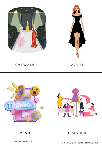 Fashion ESL Lesson Plan Worksheet B1 Intermediate | Teaching Resources