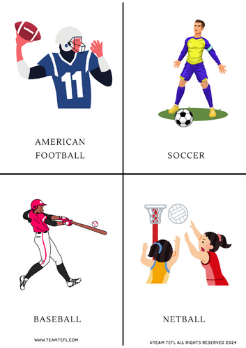 Sport ESL Lesson Plan Worksheet B1 | Teaching Resources