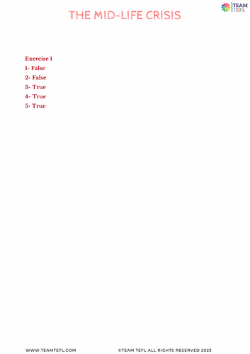 Narrative Tenses ESL TEFL Lesson Plan Worksheet B2 | Teaching Resources