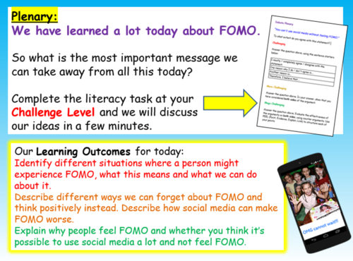 FOMO - SEND PSHE | Teaching Resources