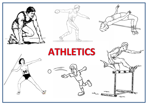 Athletics - Colouring In Sheet | Teaching Resources