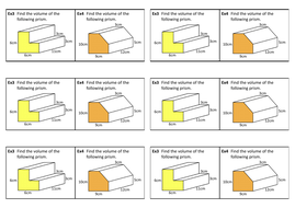Volume of prisms by cparkinson3 | Teaching Resources
