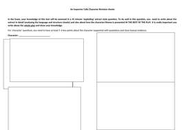 Eduqas GCSE Literature - An Inspector Calls - Priestley Revision ...