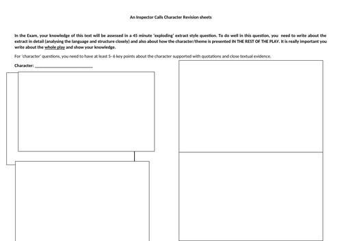 Eduqas GCSE Literature - An Inspector Calls - Priestley Revision ...