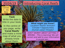 Lesson on the Coral Reef Ecosystem / Biome KS3 Geography | Teaching ...