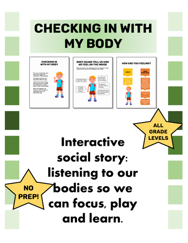 Interactive Social Story: Checking in with my body | Teaching Resources