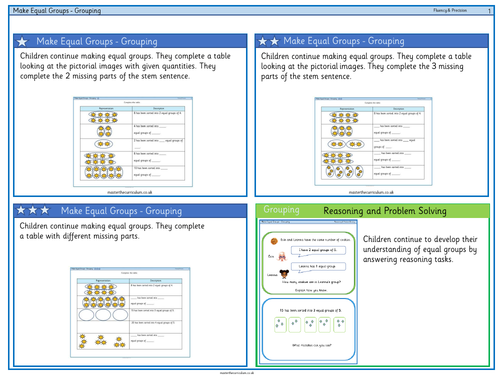 Year 1 - Multiplication and Division Differentiated Worksheets - Block ...
