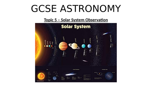 EDEXCEL GCSE ASTRONOMY (9-1): FULL CHAPTER SLIDES (TOPICS 1-16 ...