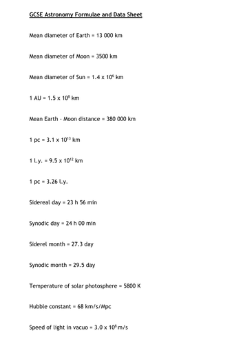 EDEXCEL GCSE ASTRONOMY (9-1): FULL CHAPTER SLIDES (TOPICS 1-16 ...