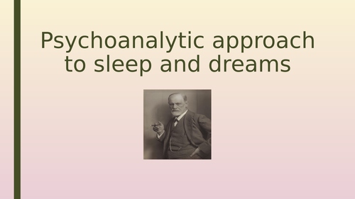 Sleep and dreams topic for Scottish Higher Psychology | Teaching Resources
