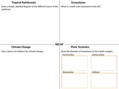 GCSE AQA Geography Living World SOW Bundle | Teaching Resources