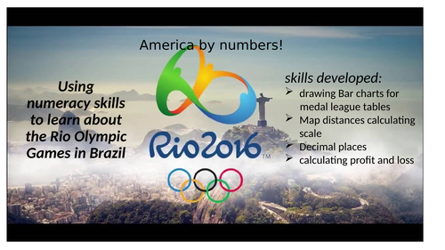 Brazil Rio Olympics numeracy poster display ks3 Geography | Teaching ...
