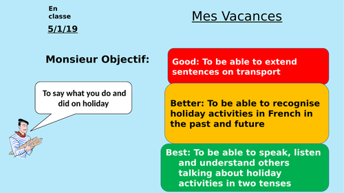 Les Vacances Studio GCSE French | Teaching Resources