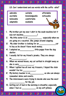 Suffixes -able and -ible worksheets and presentation | Teaching Resources