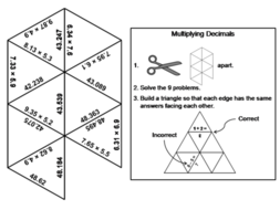 Multiplying Decimals Game: Math Tarsia Puzzle | Teaching Resources