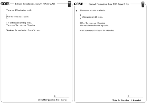 Fractions of Quantities - Foundation & Higher GCSE Questions | Teaching ...